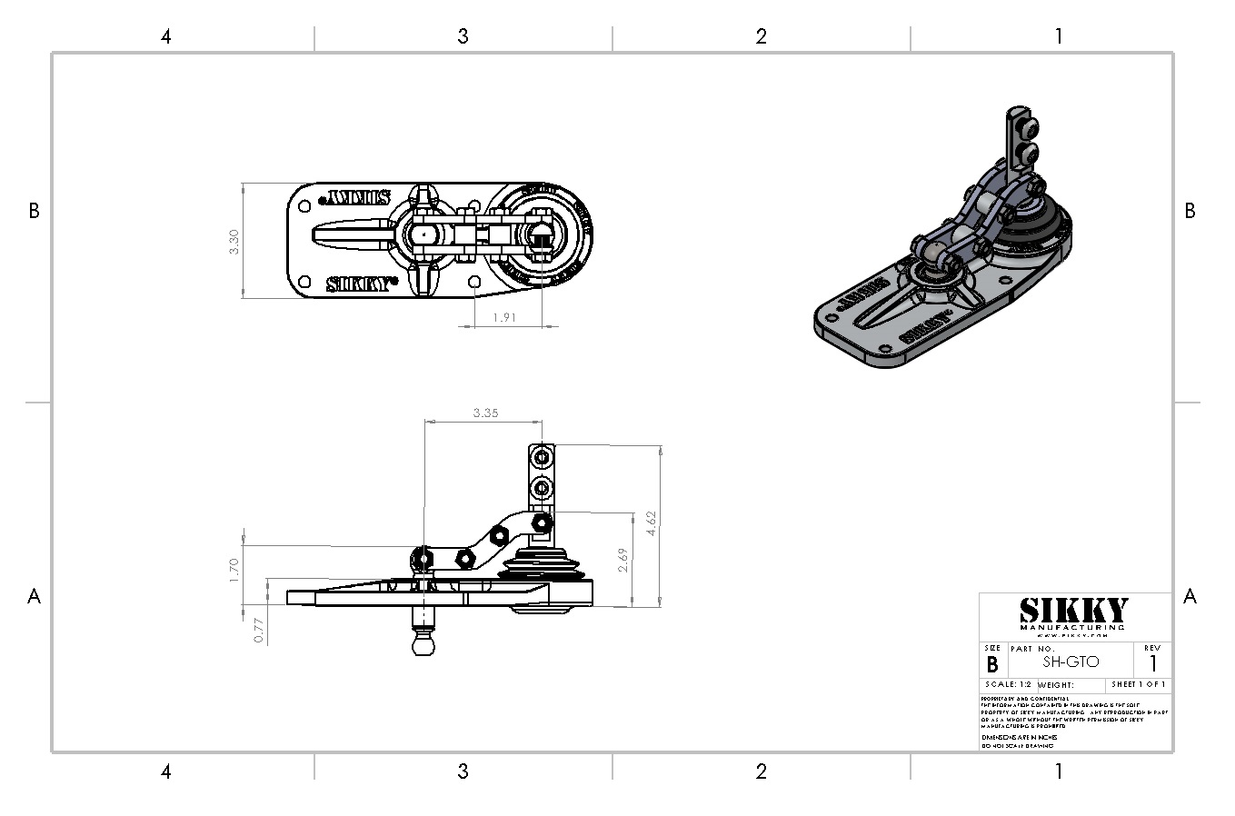 GTO T56 Short Throw Shifter | Made in USA | SIKKY